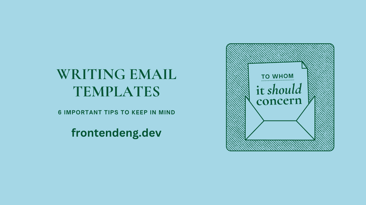 6 thing you should keep in mind when writing email templates | Frontend ...