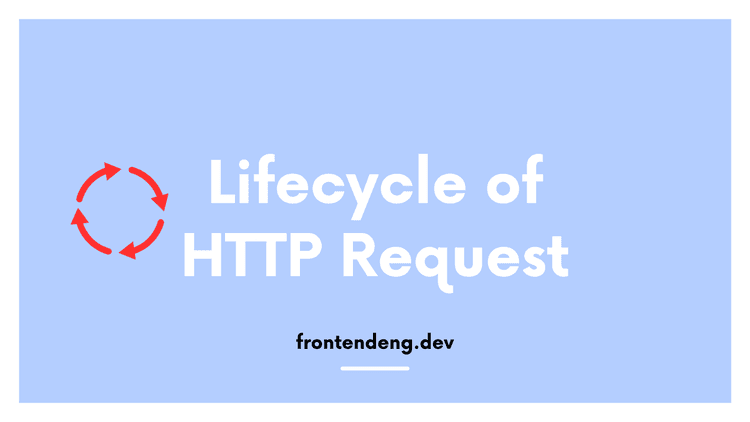 Explain the lifecycle of an internet request | Front End Engineering